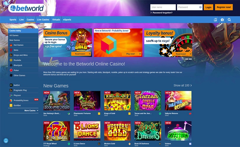 Betworld Casino Review - Bonuses, Software and Games